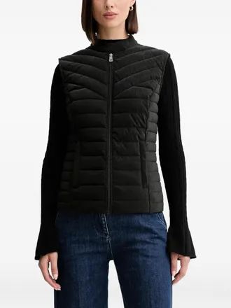 Guess Co gilet matelass&eacute; &agrave; fermeture zipp&eacute;e - Noir