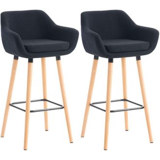 Clp Bois l&eacute;ger et tabouret de s&eacute;ance Assis de conception en tissu de diff&eacute;rentes couleurs colore : noir