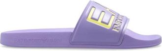 Emporio Armani Emporio Armani Ea7, Femme, Chaussures, Violet, Taille: 40 EU Rubber Slides With Logo