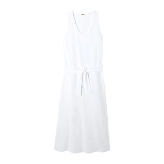 Jott Jott, Femme, Robes, Blanc, Taille: 42 FR Robe Longue &Eacute;ponge