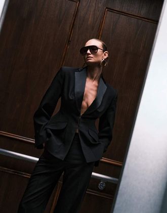 Asos Ultimate - Blazer de smoking structuré - Noir