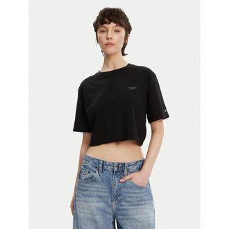 Tommy Jeans T-Shirt DW0DW20324 Schwarz Relaxed Fit