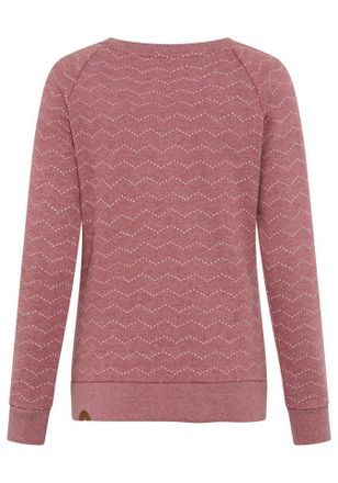 Ragwear Sweatshirt DARIA ZIG ZAG O mit Zierkn&ouml;pfen am Ausschnitt