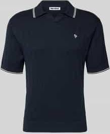 Review Slim Fit Polo-Strickshirt mit Logo-Stickerei