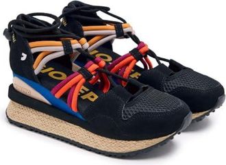 Gioseppo Sneakers Noires Type Espadrille à Semelle compensée pour Femme Tulare