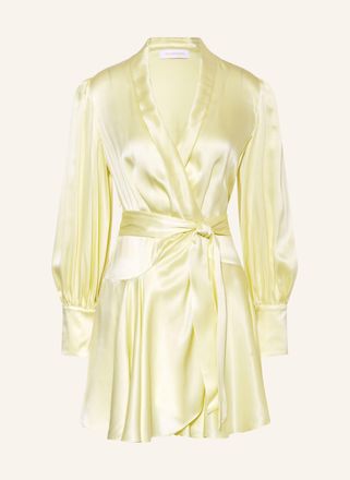 Zimmermann Wickelkleid Aus Seide gelb
