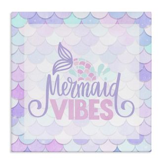 Stupell Industries Pastellfarbene Meerjungfrau-Vibes-Wandkunst, Design von Kim Allen, 30 x 30 cm