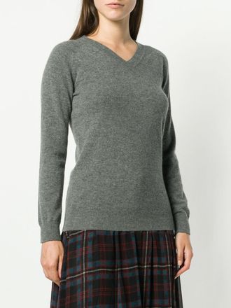 Stella McCartney Pullover mit V-Ausschnitt - Grau