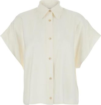 Jucca Femme, Blouses et Chemises, Blanc, Taille: 38 FR Short Sleeves Shirt
