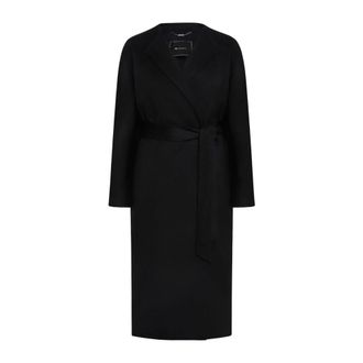 Kiton Cashmere Double Cloth Coat - - Coats - Damen - Schwarzk - S