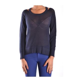 Michael Kors Rundhals-Strickpullover - - Knitwear - Damen - Blau - XS