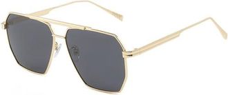 Generic Lunettes De Soleil Conduite En M&eacute;tal For Hommes Et Femmes, Id&eacute;ales For Les Sports Vacances Plein Air(Gold)