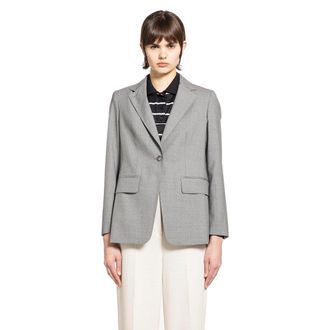 Max Mara Single-breasted Wollen Cloth Blazer