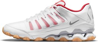 Nike Trainingsschuh NIKE REAX 8 TR MESH, Herren, Gr. 42,5, wei&szlig;, wei&szlig;, wolf grau, chile rot, Leder, Synthetik, Schuhe, Topseller