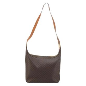 Celine Pre-owned Vintage Canvas Schultertasche - - Pre-owned - Damen - Braun - ONE SIZE