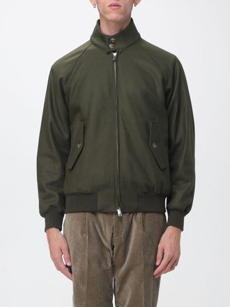 Baracuta Blouson aviateur G9 Melton en m&eacute;lange de laine et cachemire avec doublure &agrave; carreaux