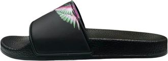 Marcelo Burlon Femme, Chaussures, Noir, Taille: 41 EU Icon Wings Slides