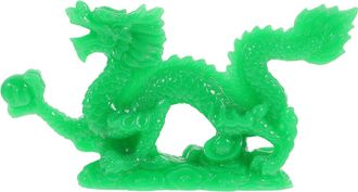 Angoily Jade Color Chinese Dragon Figur Statue F&uuml;r Gl&uuml;ck Erfolg