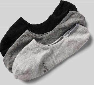 Calvin Klein Socken mit Logo-Stitching Modell Footie im 3er-Pack