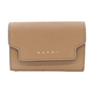 Marni Portefeuille Pemow02U07 Pre-owned - Homme - Pre-owned - Beige - Taille: ONE Size