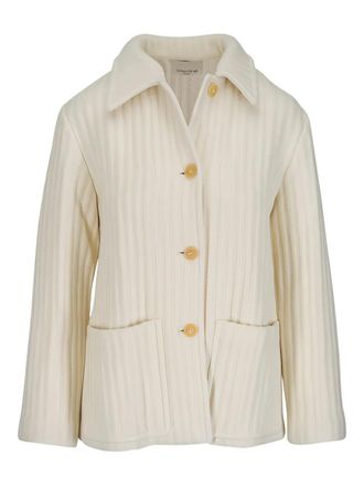 Lafayette 148 New York Jacke mit Kn&ouml;pfen - Nude