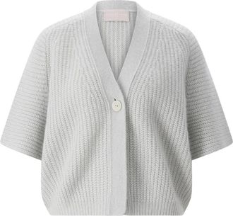 Hemisphere Femme, Pulls, Gris, Taille: 46 FR Cropped Boxy Cardigan
