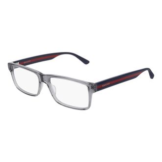 Gucci Rechteckige Sonnenbrille - - Accessories - Herren - Grau - 56 MM