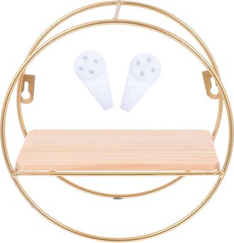 BESPORTBLE Multifunktionales Wandregal aus Eisen und Nordischer Stil Montage Dekoratives Aufbewahrungsregal f&uuml;r Wohnzimmer Schlafzimmer K&uuml;che B&uuml;ro Elegante Wandd