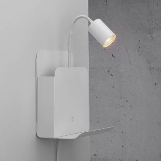 Nordlux home24 Wandleuchte Ø 6cm Weiß/Weiß Stahl, lackiert GU10