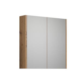 Trendteam Touch - Spiegelschrank - Artisan Eiche - 3 F&auml;cher und 2 Einlegeb&ouml;den (BxHxT) 69 x 70 x 15 cm - Einlegeb&ouml;den auf 3 H&ouml;hen verstellbar - kratzfest