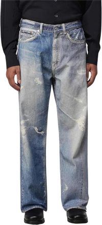 Our Legacy Homme, Jeans, Bleu, Taille: W33 Jeans Classique D&eacute;lav&eacute;