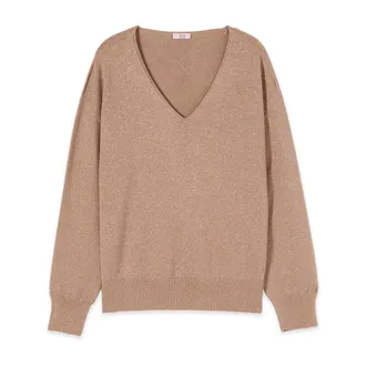 Oltre Damen, Strickwaren, Beige, L/XLGr&ouml;&szlig;e