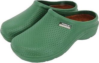 Town & Country Sabots de jardinage pour hommes/femmes/hommes super doux avec semelle intérieure en polaire, vert, 7 Women/7 Men