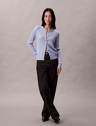 Calvin Klein Gilet en laine mérinos mélangée et torsadée