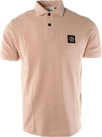 Stone Island Homme, Tops, Rose, Taille: M Slim Fit Polo