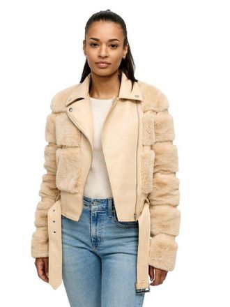 Tazzio Winterjacke F800 mit G&uuml;rtel & coolen Reverskragen