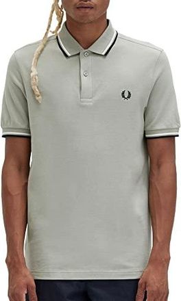 Fred Perry Polos mm3600 r74 sgrss/snwht/blk S