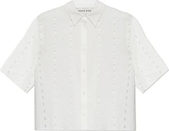 Anine Bing Femme, Blouses et Chemises, Blanc, Taille: 40 FR Lincoln Top