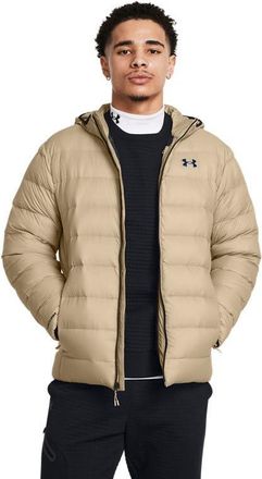Under Armour Legend Daunen-Kapuzenjacke für Herren, City Khaki (299), XL