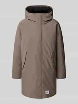 Khujo Jacke mit Label-Patch und Kapuze