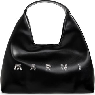 Marni Crystal-embellished Logo Tote Bag - - Bags - unisex - Schwarzk - ONE SIZE