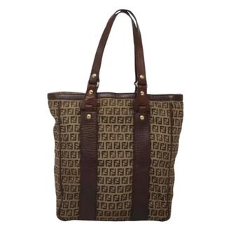 Fendi Pre-owned Toile sacs-fendi - Femme - Pre-owned - Brun - Taille: ONE Size