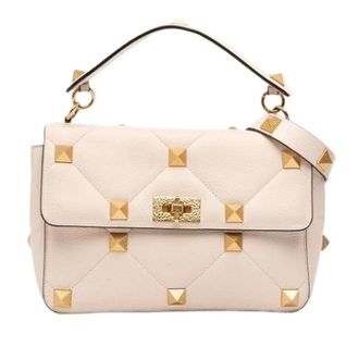 Valentino Sac bandouli&egrave;re matelass&eacute; clout&eacute; Pre-owned - Femme - Pre-owned - Blanc - Taille: ONE Size