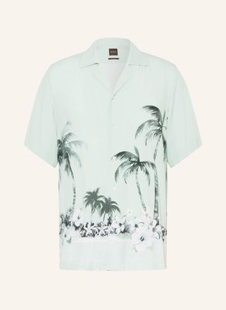 HUGO BOSS Resorthemd Rayer Comfort Fit blau