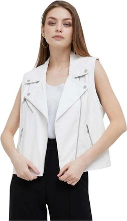 DKNY Dkny, Damen, Jacken, Wei&szlig;, MGr&ouml;&szlig;e