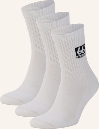 66&ordm;North 66&deg;North 3er-Pack Socken weiss