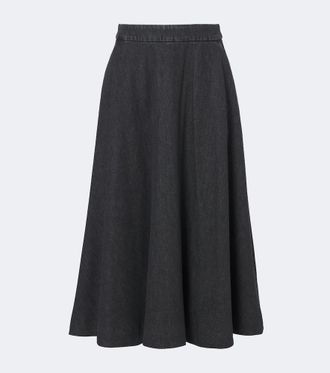 Max Mara Jupe midi en denim