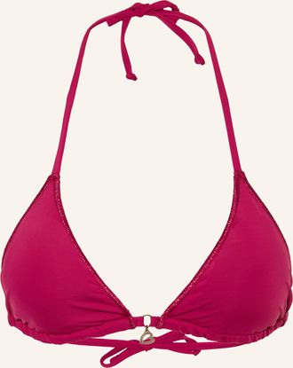 Banana Moon Banana Moon Triangel-Bikini-Top Mundo Flashsun Mit Glitzergarn rot