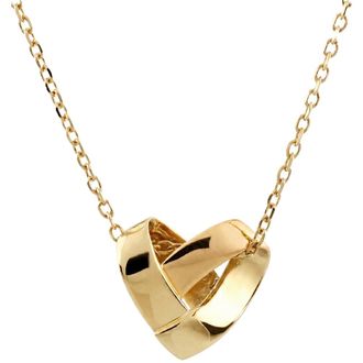 Edenly Origami Herz Halskette - 750er Gelbgold (18 Karat)