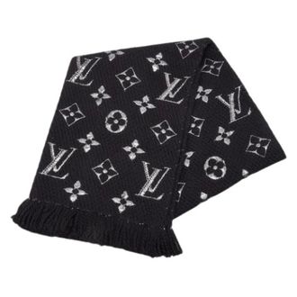 Louis Vuitton Foulard en soie Pre-owned - Femme - Pre-owned - Noir - Taille: ONE Size